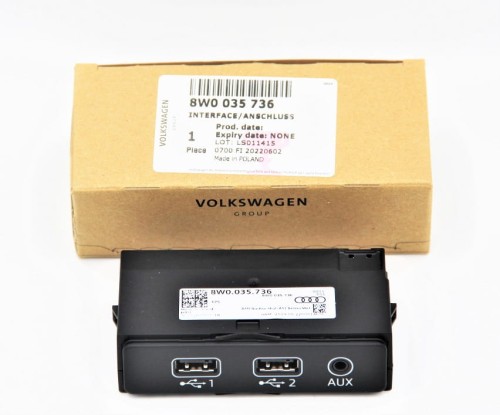 Oryginalne Gniazdo Port USB Audi 8W0035736 Doposażanie aut, Sklep z ...